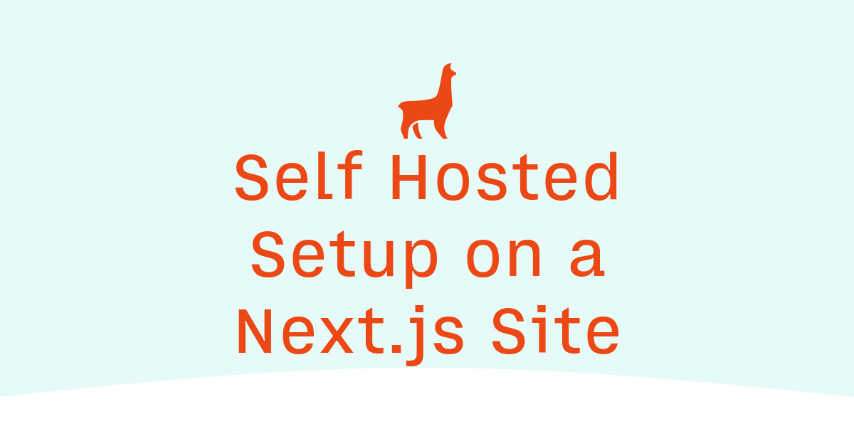 Self Hosted Setup on a Next.js Site | TinaCMS Docs